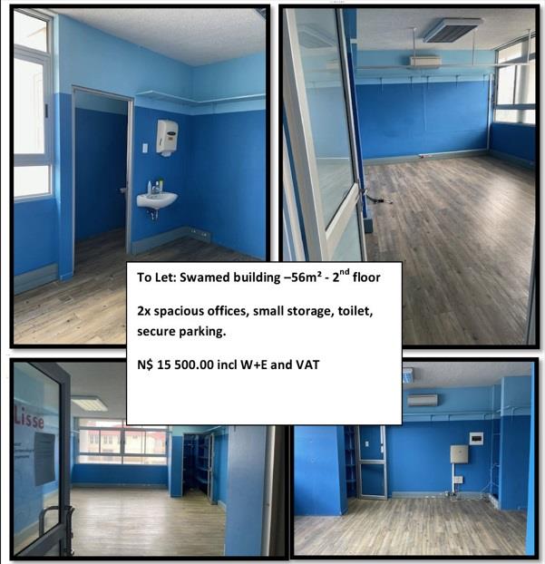 Office To Rent in Windhoek Central: 2 offices, storage, secure parking ...